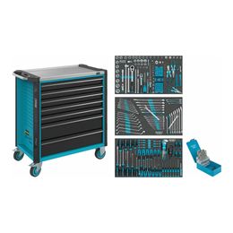 Hazet Werkstattwagen Assistent 179NXL-7/265 Schubladen flach: 5 x 77 x 696 x 398 mm Schubladen hoch: 2 x 162 x 696 x 398 mm)