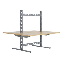 Bito Grundgestelle zweiseitig B 1306 mm x H 1785 mm x T 1700 mm, graualuminium (19307)
