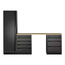 Kraftwerk Mobilio 3er Kombi, Hochschrank, Buche Multiplex (3964K-BLK-014)