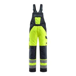 Mascot Gosford Latzhose Größe 76C56, hi-vis gelb/schwarzblau (15969-948-17010-76C56)