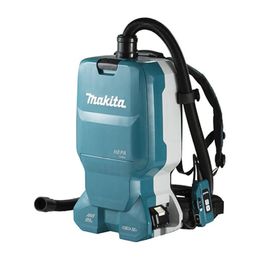 Makita DVC665ZU Akku-Rucksackstaubsauger | 2x18V| für trockene Anwendungen| ohne Akku und Ladegerät| mit HEPA Filter und Zubehör|)
