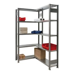 Regalwerk BERT-Eckregal HxBxT 2000x875x300x875 mm Stecksystem verzinkt mit 5 Ebenen (B3-57508-30)