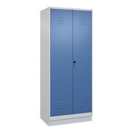 C+P PSA Doppel-Spind Classic PLUS, Sockel, 2 Abteile, 1950x800x500mm, 7035/5023 Verschluss Sicherheits-Drehriegel ; C + P M&ouml;belsysteme (080022-22P|S10005)