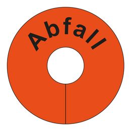 EICHNER PVC-Anhänger ABFALL, roter Grund, rund (9219-01037)