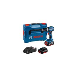Bosch Akku-Bohrschrauber GSB 18V-45, 2 Akku GBA 18V 3.0Ah, Ladeg. u. L-BOXX (06019K3305)