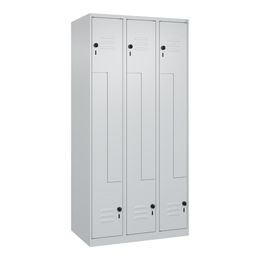 C+P Z-Spind Classic PLUS, 6 F&auml;cher, 1850x900x500mm, 7035/7035 Verschluss Sicherheits-Drehriegel ; C + P M&ouml;belsysteme (080003-306|S10027)