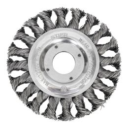 STIER Rundb&uuml;rste &Oslash; 115 mm, Bohrungs-&Oslash; 22,2 mm, 0,5 mm, gezopft, Stahl, Nutzh&ouml;he 24 mm (903772)