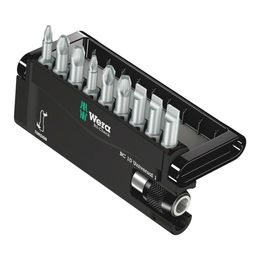 Wera Bit-Sortiment 8100-9/TZ Bit-Check, 1 Universalhalter mit 9 Torsions-Bits (05056161001)