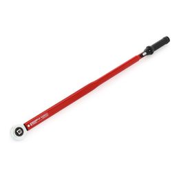 Gedore RED Drehmomentschl&uuml;ssel f&uuml;r Links- und Rechtsgewinde, 3/4 Zoll, 110-550 Nm, Stahlrohr, Rot/Schwarz aus Stahl mit Skala und Signalton f&uuml;r das Anziehen von Schrauben oder Muttern mit einem vorgegebenen Drehmoment in beiden Richtungen, Antrieb: 3/4 Zoll, Bereich: 110-550 Nm - 3301220)