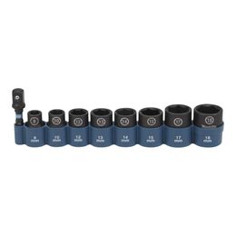 Makita IMPACT BLACK Schlagnuss-Set 9-tlg. 3/8" (E-16639)