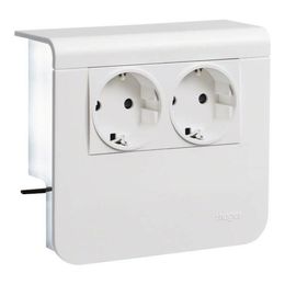 Tehalit Ger&auml;tetr&auml;ger Std 2-fach vorverdrahtet SL200559009016 ; Hager (5215167)