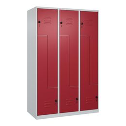 C+P Z-Spind Classic PLUS, 6 F&auml;cher, 1850x1200x500mm, 7035/3003 Verschluss Sicherheits-Drehriegel ; C + P M&ouml;belsysteme (080003-326|S10028)