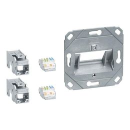TEHALIT Anschluss Modul 2x RJ45 Cat.6a GMKSRJ45C6A2)