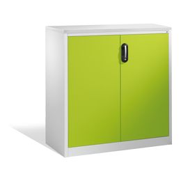 C+P Akten-Sideboard Acurado mit Drehtüren, 3 Ordnerhöhen, H1200xB1200xT500mm Front Viridingrün Korpus Lichtgrau ; C + P Möbelsysteme (9487-1200|S10169)
