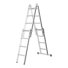 Hymer Teleskopleiter, 4x4 Sprossen, Länge 1,22 m - 4,02 m aus Aluminium, 7006916)