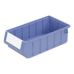 Bito Regalkasten RK Set RK31509, 300 x 156 x 90 mm, taubenblau, inklusive Etikett (22677)