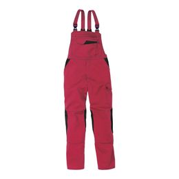K&Uuml;BLER WORKWEAR K&uuml;bler IMAGE DRESS Latzhose mittelrot/schwarz 64 ; K&uuml;bler Workwear (3347 3411-5599-64)