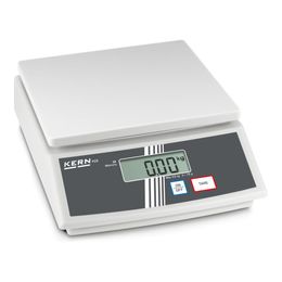 Kern Tischwaage FCE 3K1N+C kalibriert, Wägebereich 3000 g, Ablesbarkeit 1 g ; KERN & Sohn)