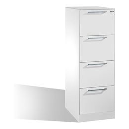 C+P Hängeregistraturschrank Asisto für Hängehefter DIN A4, 4 Schübe, einbahnig, Lichtgrau ; C + P Möbelsysteme (146225-411|S00002)