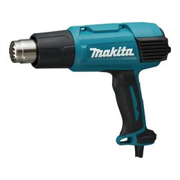 Makita HG6031VK Heißluftgebläse Kit 1.800 W| für Trocknen, Schrumpfen oder Löten| mit Temperaturregelung und Zubehör| mit Koffer|)