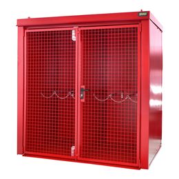 Bauer S&uuml;dlohn Gasflaschen-Container GFC-B/W M2, lackiert, Feuerrot (4477-32-1000-3000)