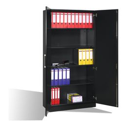 C+P Aktenschrank Asisto mit Dreht&uuml;ren, 5 Ordnerh&ouml;hen, H1980xB1000xT435mm Schwarzgrau ; C + P M&ouml;belsysteme (141002-000|S10056)