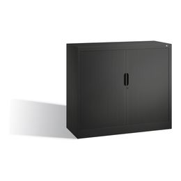C+P Akten-Sideboard Omnispace mit Rollladen, 2 Ordnerhöhen, H1030xB1200xT420mm Schwarzgrau ; C + P Möbelsysteme (3243-00|S00003)