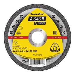Klingspor A 646 R Trennscheiben, 115 x 1,6 x 22,23 mm gerade (340947)