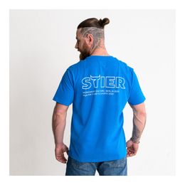 STIER Heavy Tee Logo Capsule organic cotton L Indigo Blue (906659)