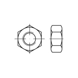 Sechskantmutter ISO 8673 M 95 x 6 Stahl blank ; Industrial Quality Supplies (086733000950600)