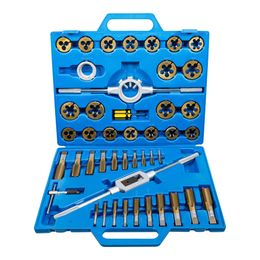 BGS-technic BGS Technic Gewindeschneid-Satz Tin-beschichtet M6 - M24 45-tlg. aus Metall f&uuml;r Gewinde mit verschiedenen Durchmessern, 1899)