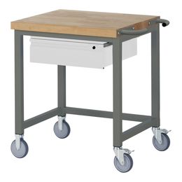 STIER Fahrbare Werkbank Premium mit 1 Schublade BxTxH 750x700x880mm (904796)
