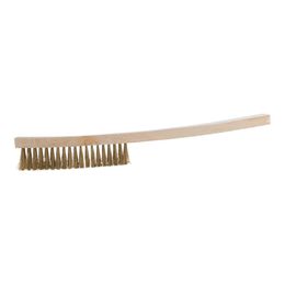 KS Tools BRONZEplus Drahtbürste, Zinnbronzedraht, gewellt, 4 Reihen (963.9582)