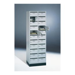 C+P Verteilerschrank Intro mit 22 Fächern, H1950xB620xT500mm Front Lichtgrau Korpus Lichtgrau ; C + P Möbelsysteme (8170-211|S10007)