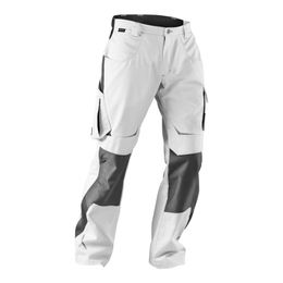 KÜBLER WORKWEAR Kübler Pulsschlag Hose 2124 weiss/anthrazit Größe 34 ; Kübler Workwear (21243314-1097-34)