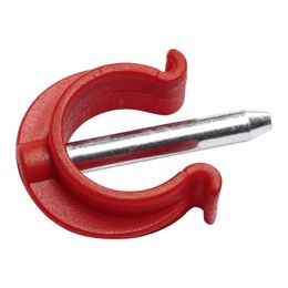 Hymer Sicherungsstecker für Obstbaumleiterm aus Kunststoff rot mit Federmechanismus für Leitersicherung, 7720 (007720)