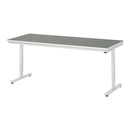 Rau Arbeitstisch adlatus 150 elektrisch h&ouml;henverstellbar Linoleum-/Universal-Platte 2000 mm x 800 mm (08-AT-200-080-L)