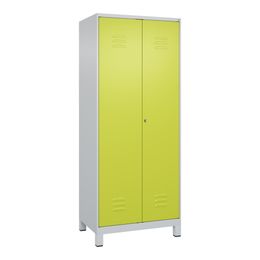C+P PSA Doppel-Spind Classic PLUS, F&uuml;&szlig;e, 2 Abteile, 1950x800x500mm, 7035/0024 Verschluss Zylinderschloss ; C + P M&ouml;belsysteme (080012-22P|S10028)