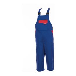 Planam Kinder-Latzhose kornblau/mittelrot 122/128 (0164122)