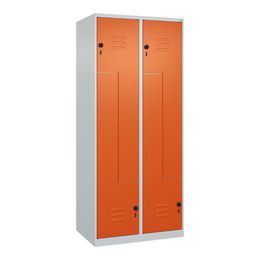 C+P Z-Spind Classic PLUS, 4 F&auml;cher, 1850x800x500mm, 7035/2004 Verschluss Sicherheits-Drehriegel ; C + P M&ouml;belsysteme (080003-224|S10030)