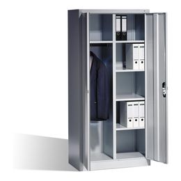 C+P Akten-Garderobenschrank Acurado mit Drehtüren, H1950xB930xT500mm Front Lichtgrau Korpus Lichtgrau ; C + P Möbelsysteme (9280-30|S10197)