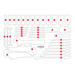 KS Tools Leere Schaumstoffeinlage zu 811.1055 (811.1055-97)