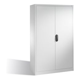 C+P Werkzeugschrank mit Drehtüren, innen 4 Böden, H1950xB1200xT400mm Front Lichtgrau Korpus Lichtgrau ; C + P Möbelsysteme (8930-00|S10386)