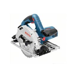 Bosch Handkreissäge GKS 55+ GCE mit L-BOXX, 1350 W, Schnitttiefe:63 mm bei 90° und 48 mm bei 45°, Sägeblattdurchmesser:165 mm, 3165140621321 (0601682101)