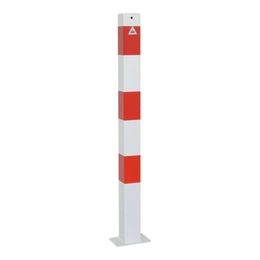 Schake Absperrpfosten Typ 470P 70x70, ortsfest + Bodenplatte 150x100x6mm zum Aufdübeln, feuerverzinkt)