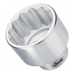 Vigor Innenvierkant Antrieb 25 = 1 Zoll Doppel-Sechskant Steckschl&uuml;ssel-Einsatz Innenvielzahn-Profil (XZN) V3375N ∙ Vierkant hohl 25 mm (1 Zoll) ∙ Au&szlig;)