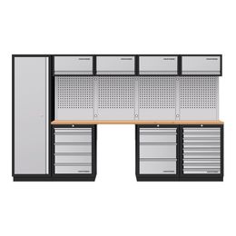 Kraftwerk Mobilio 5er Kombi, Hochschrank, 4/5/9 Schubladen, Buche (3964K-H5049-K4)