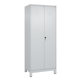 C+P PSA Doppel-Spind Classic PLUS, Füße, 2 Abteile, 1950x800x500mm, 7035/7035 Verschluss Sicherheits-Drehriegel ; C + P Möbelsysteme (080012-22P|S10015)