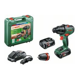 Bosch AdvancedImpact 18 Akku-Zweigang-Schlagbohrschrauber mit Syneon Chip und Power for ALL System 18 V inkl. 2x2.5 Ah Akkus und Ladegerät - 06039B5109)