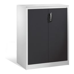 C+P Akten-Sideboard Acurado mit Drehtüren, 3 Ordnerhöhen, H1200xB930xT500mm Front Schwarzgrau Korpus Lichtgrau ; C + P Möbelsysteme (9287-1200|S10195)
